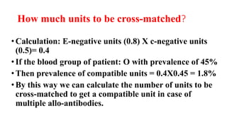 Transfusion support in thalassemic patients | PPTX