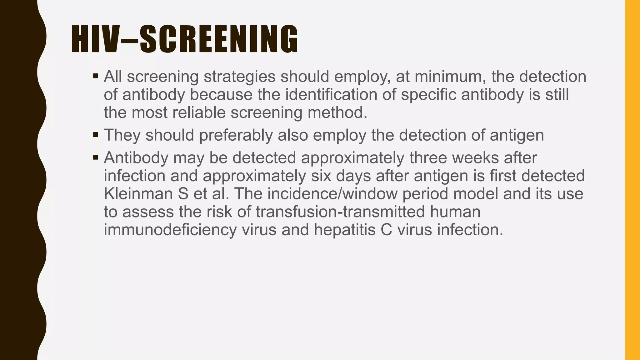 Transfusion transmissible infections sse | PPTX