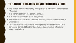 Transfusion transmissible infections sse | PPTX