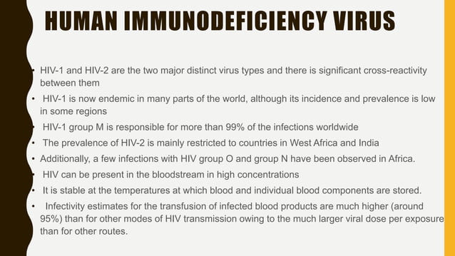 Transfusion transmissible infections sse | PPTX