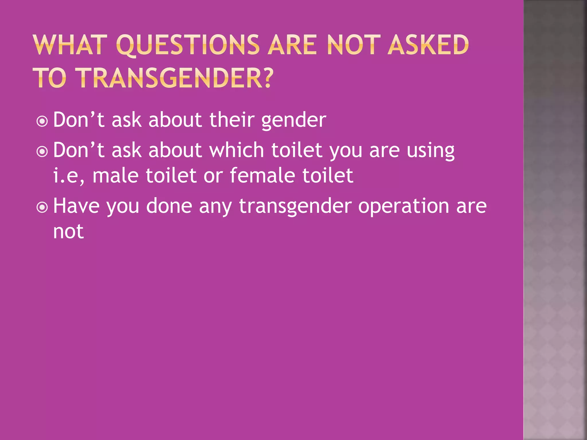 Transgender | PPTX