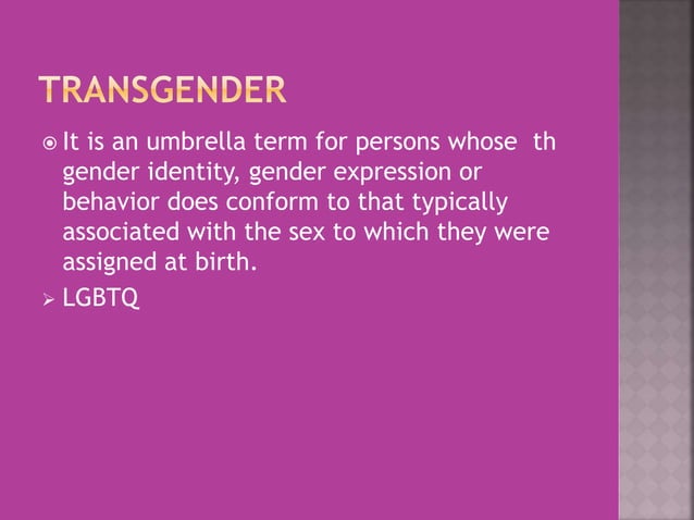 Transgender | PPT