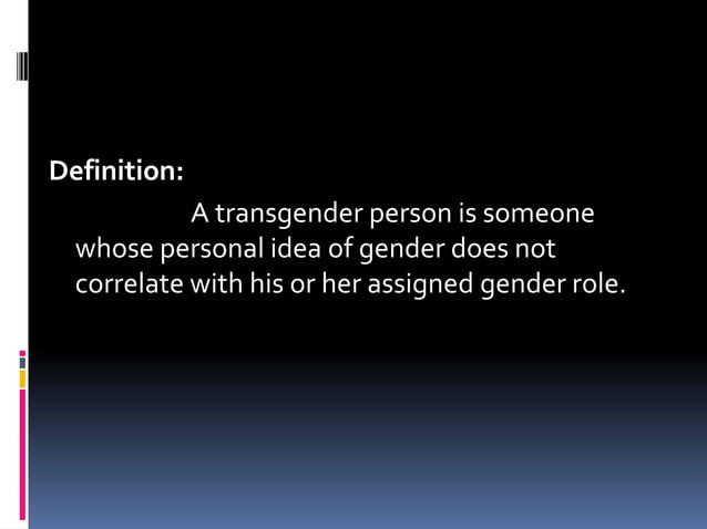Transgender and problems of transgender | PPTX | Hormonal Disorders ...