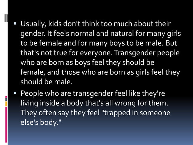 Transgender and problems of transgender | PPTX | Hormonal Disorders ...