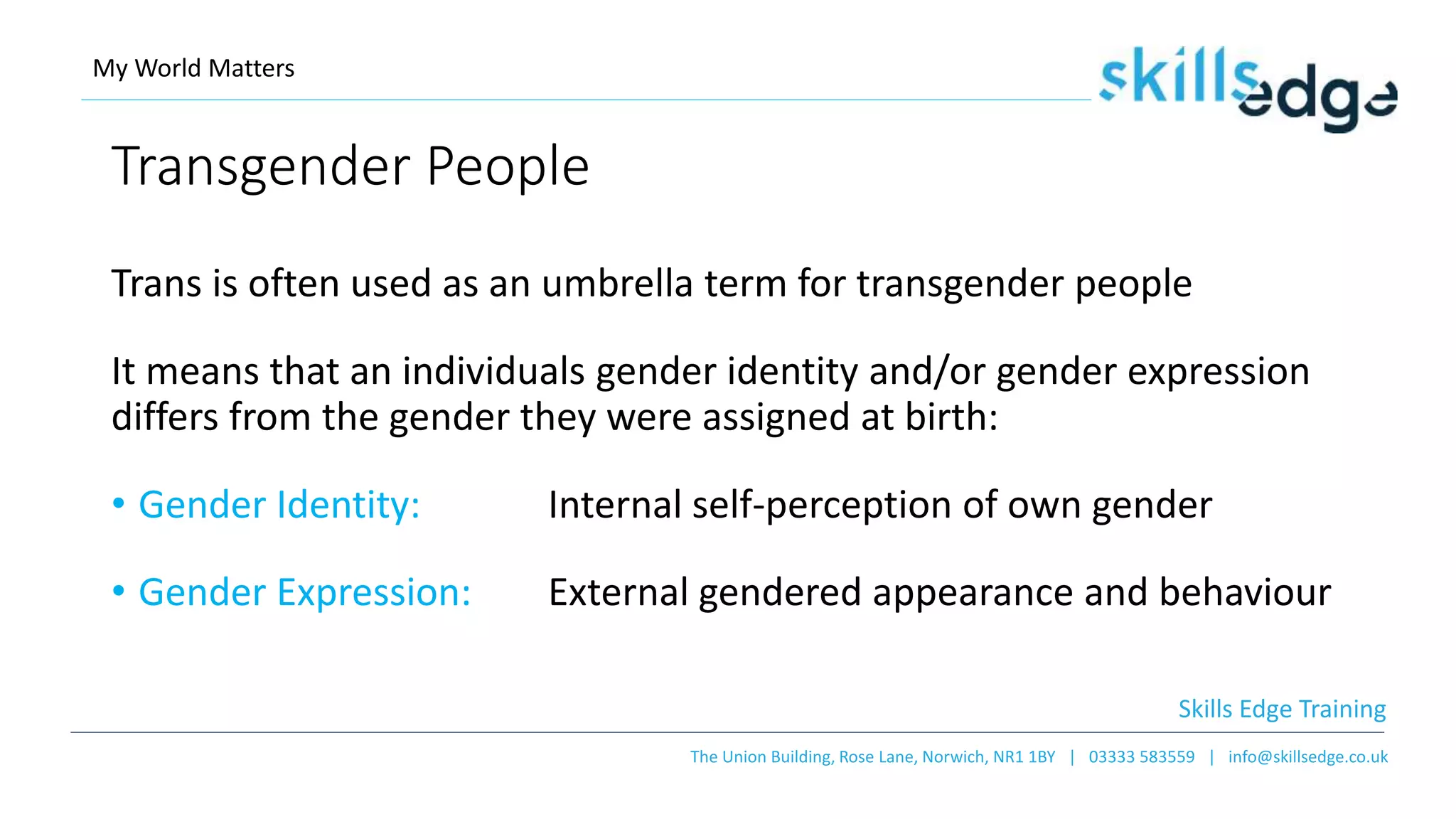 Transgender awareness | PPT