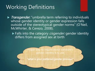 Transgender Media Representations in 2016 | PPTX