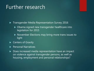 Transgender Media Representations in 2016 | PPTX