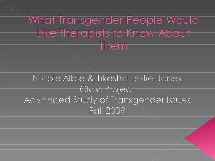 Transgender Project Powerpoint