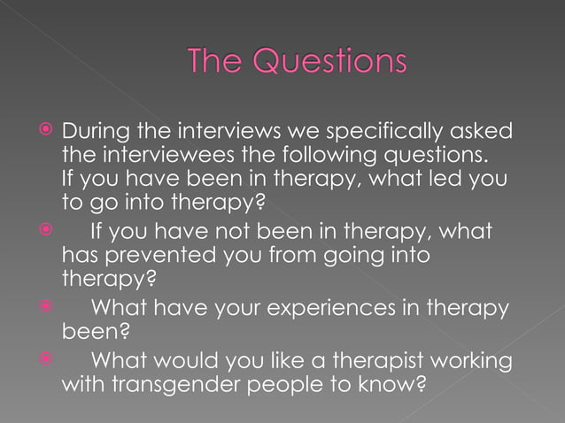Transgender Project Powerpoint | PPT