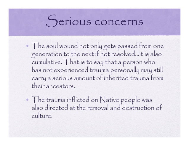 Transgenerational trauma | PDF | Injuries | Diseases and Conditions