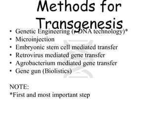 Transgenesis | PPTX