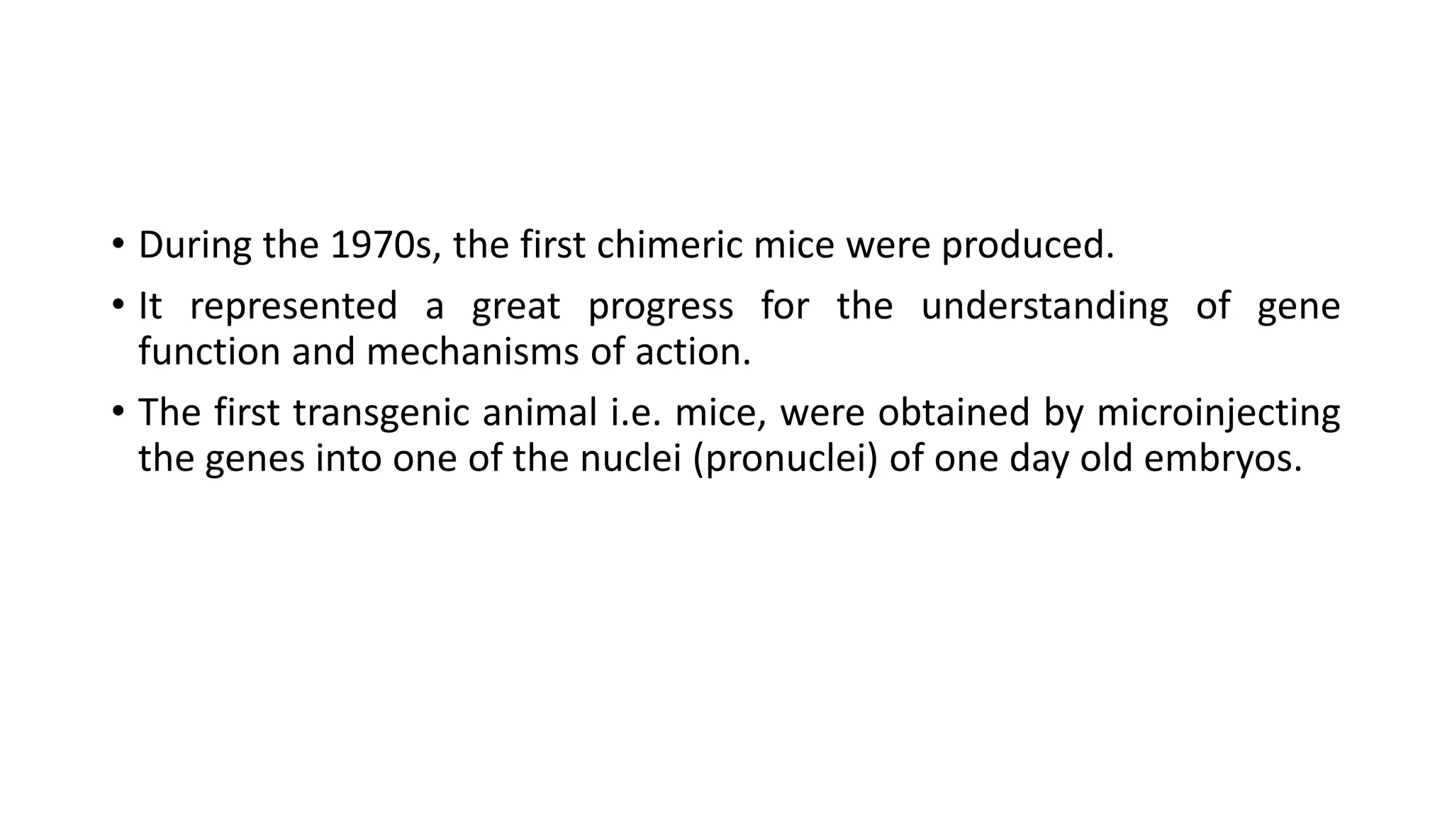 Transgenesis in animals | PPTX