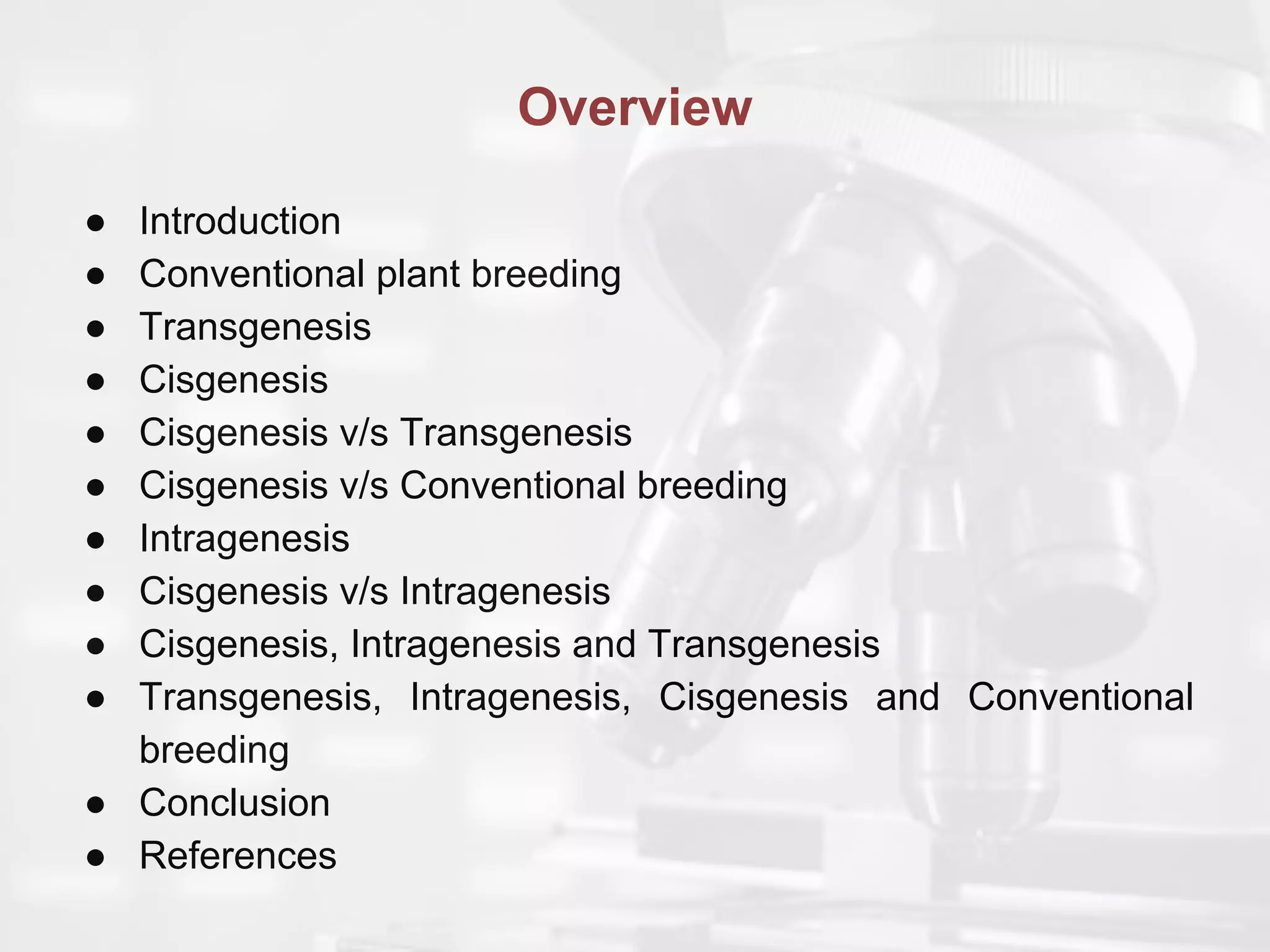 Transgenesis, Intragenesis and Cisgenesis: A Brief Review | PDF