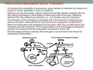Transgenesis methods and applications | PPTX