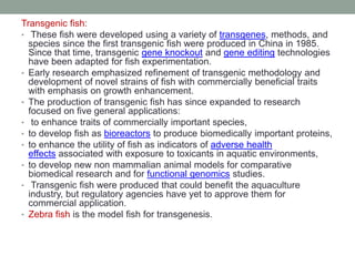 Transgenesis methods and applications | PPTX