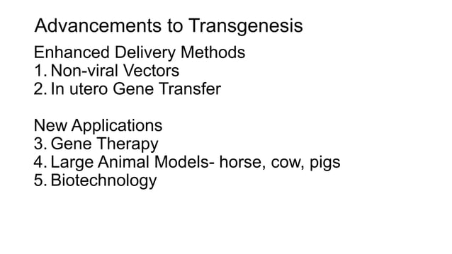 TRANSGENIC-ANIMALS.ppt vector mediated . | PPT