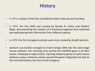 Transgenic mice | PPTX