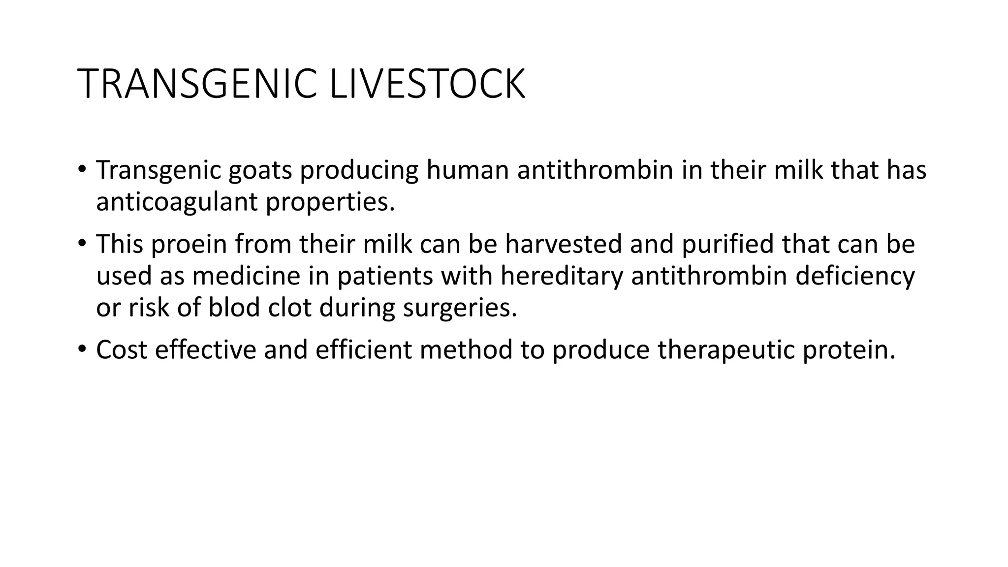 TRANSGENIC AND GENOME EDITED ANIMALS,.pptx | Genetics | Science