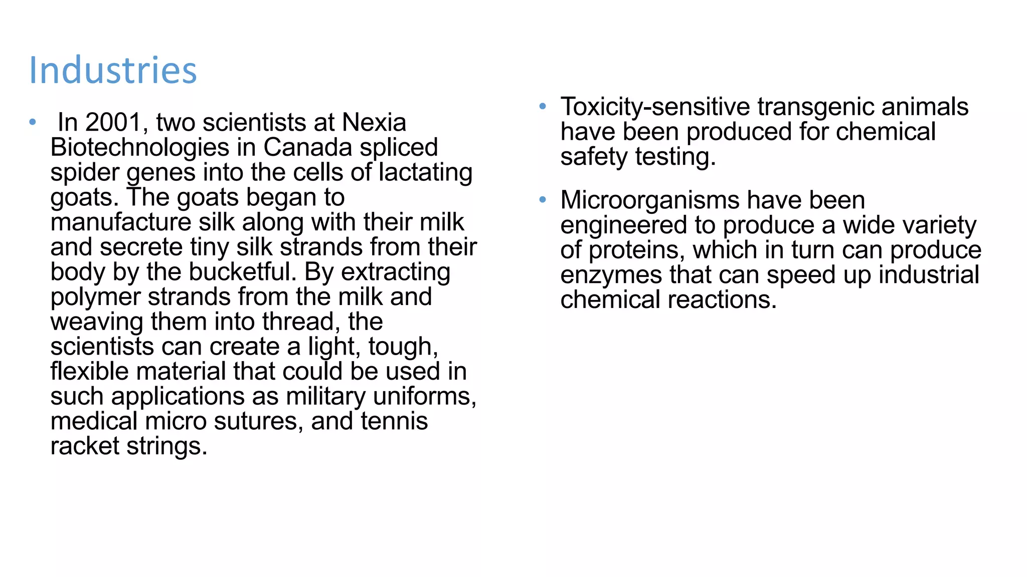 Transgenic animal (pharmacology) (M.PHARM) | PPTX