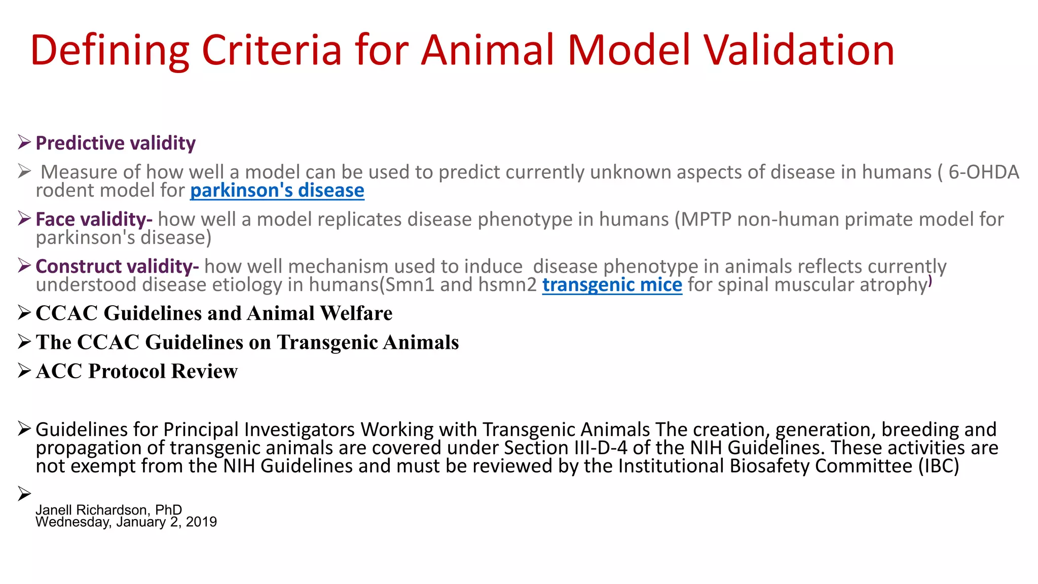 Transgenic animal models & their | PPTX