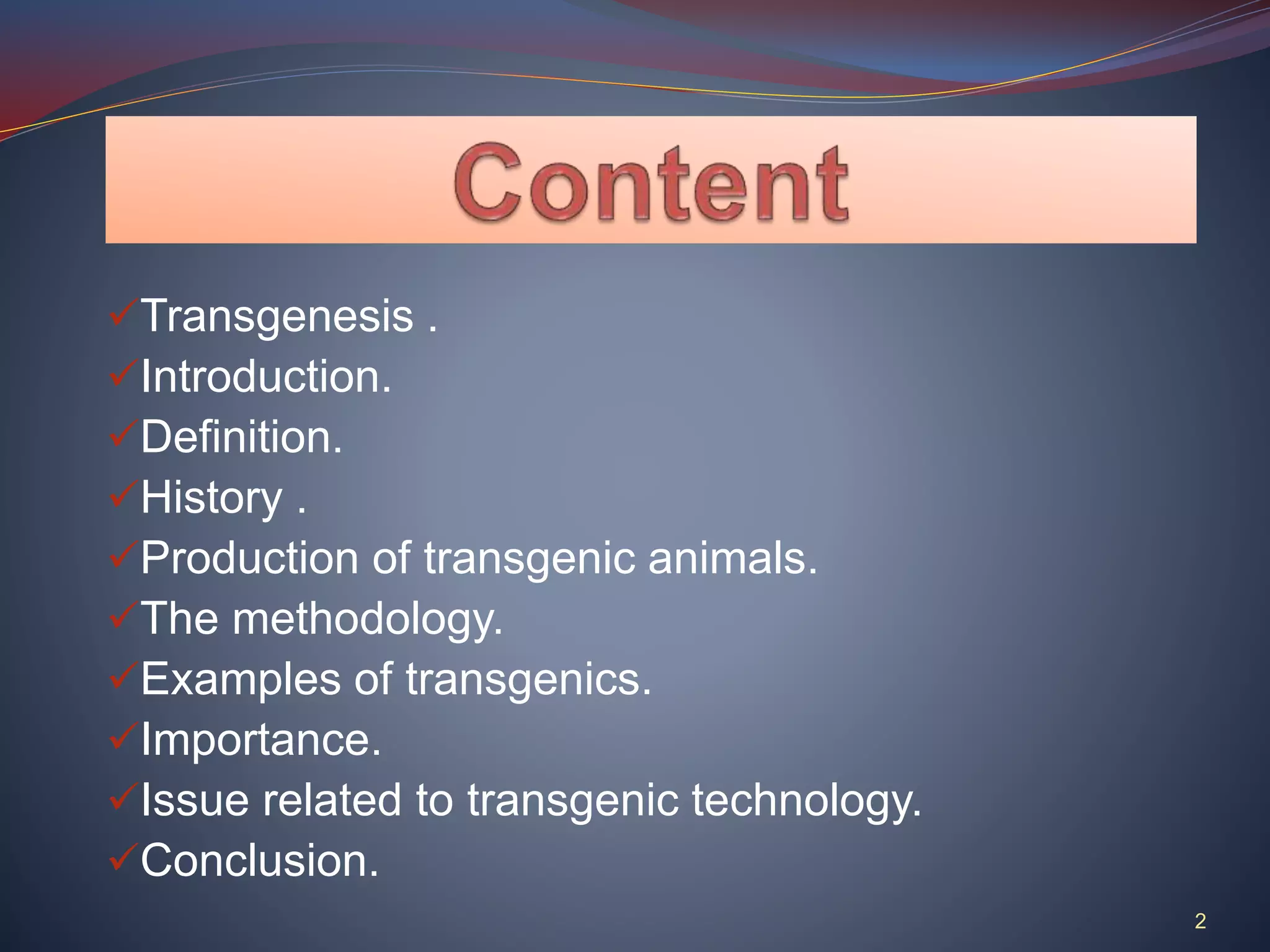 Transgenic Animals | PPTX