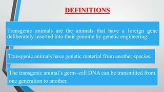 Transgenic animals | PPTX