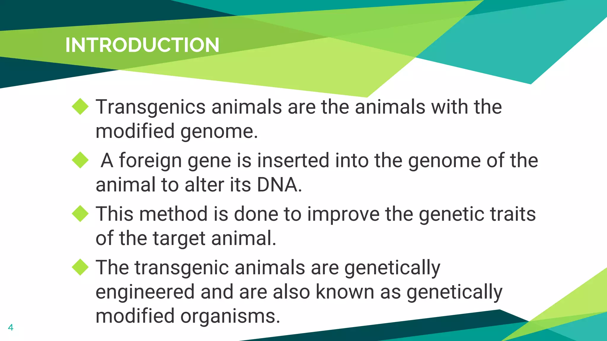 Transgenic animals | PPTX