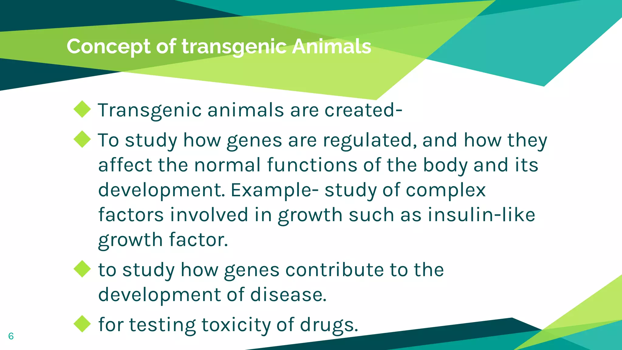 Transgenic animals | PPTX