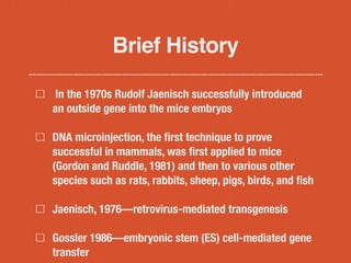Transgenic animals | PDF