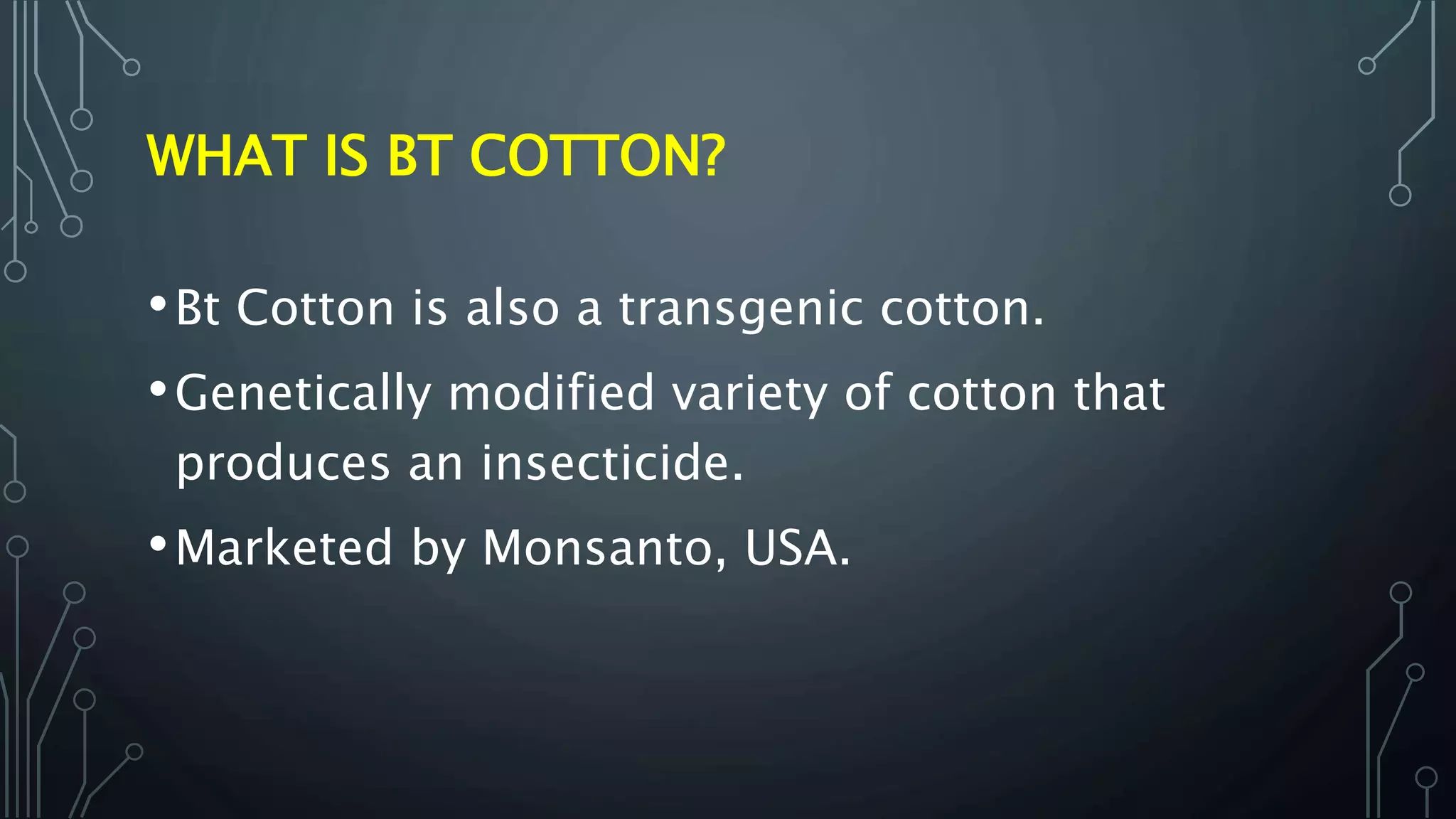 Transgenic cotton | PPTX