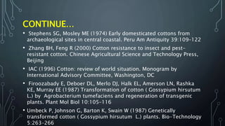 Transgenic cotton | PPTX