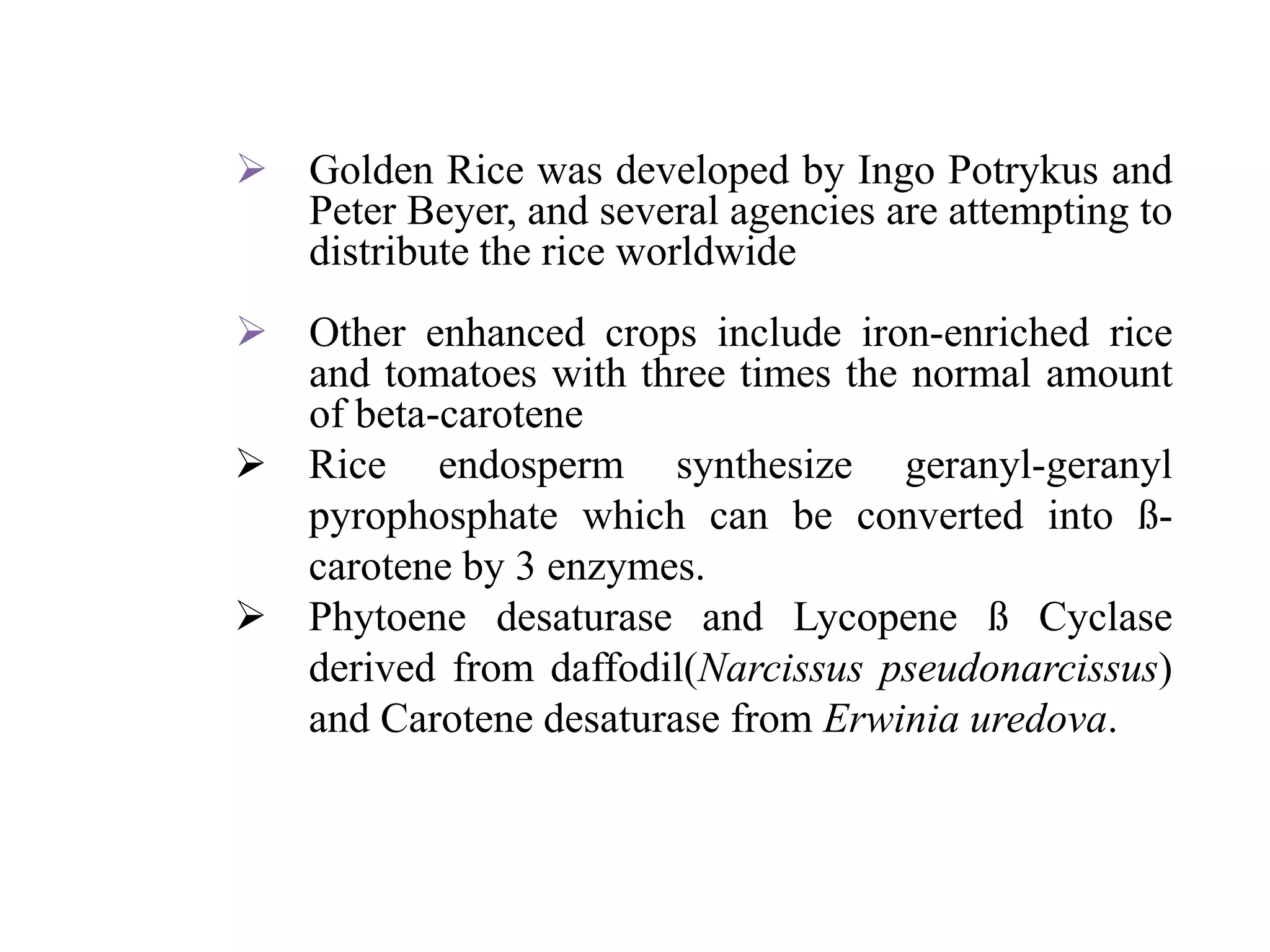 Transgenic crops and application | PPTX