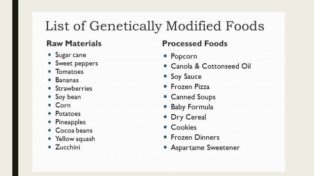 Transgenic crops for food quality. | PPT