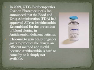 Transgenic drugs | PPT
