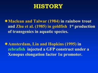 Transgenic fish, bird by kk sahu | PPT