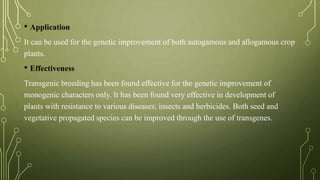 TRANSGENIC FRUIT CROPS.pptx | Biotech and Biomedical Industry | Industries