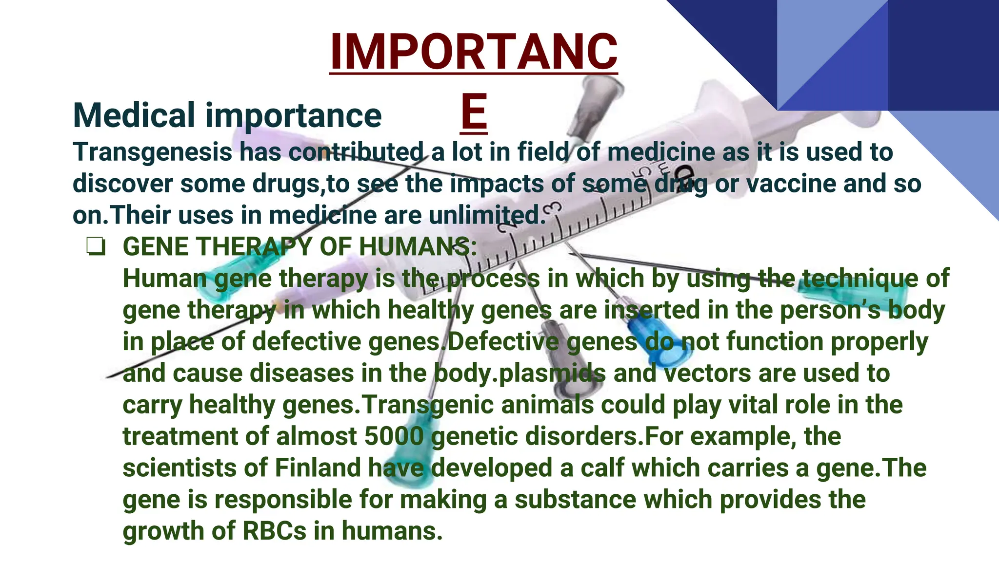 Transgenic organisms and methods of their production. | PPTX