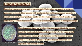 Transgenic organisms and methods of their production. | PPTX