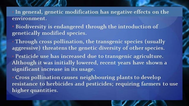 Transgenic organisms and methods of their production. | PPTX | Biotech ...