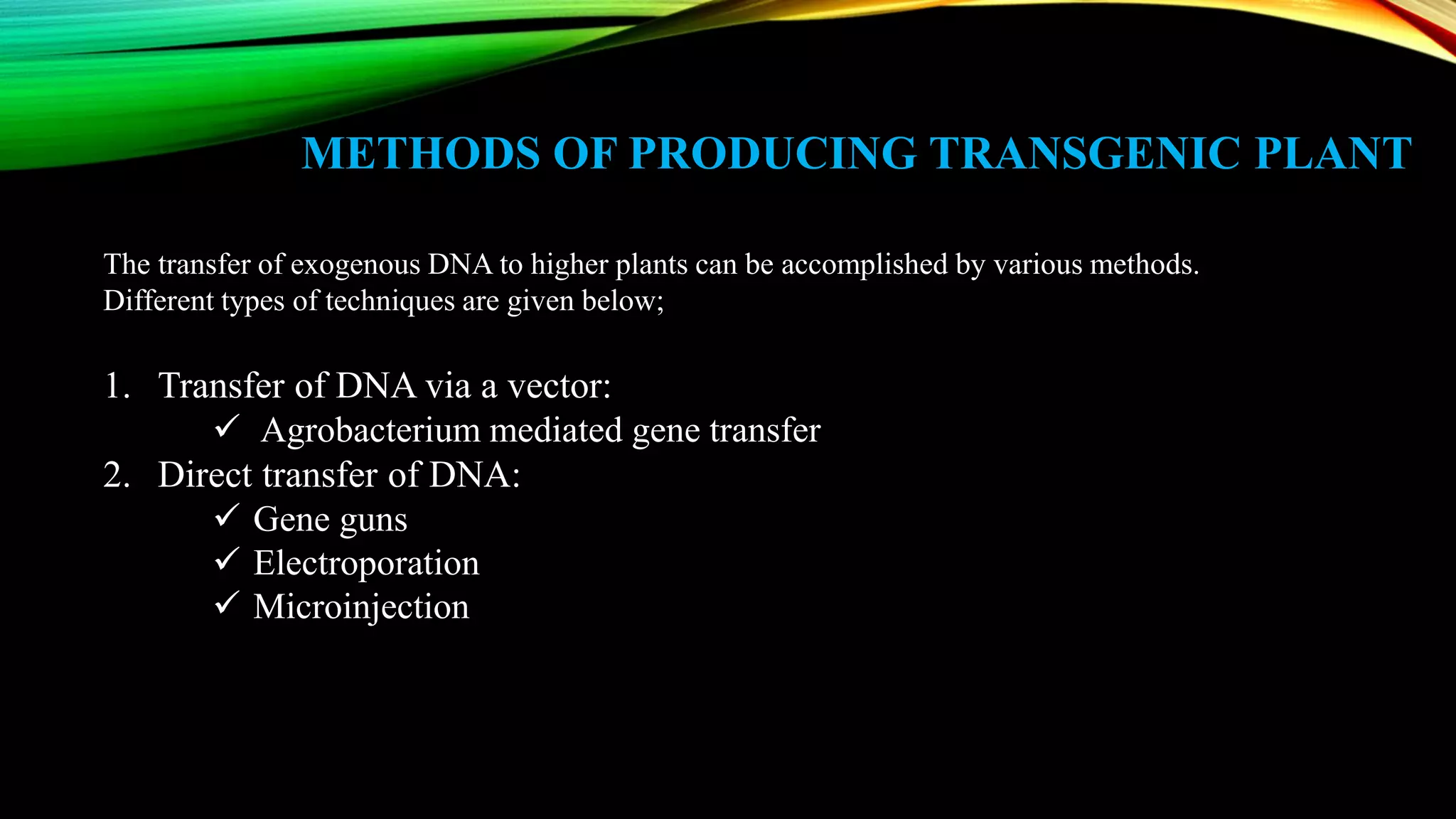 Transgenic plant | PPTX