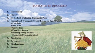 Transgenic plant | PPTX