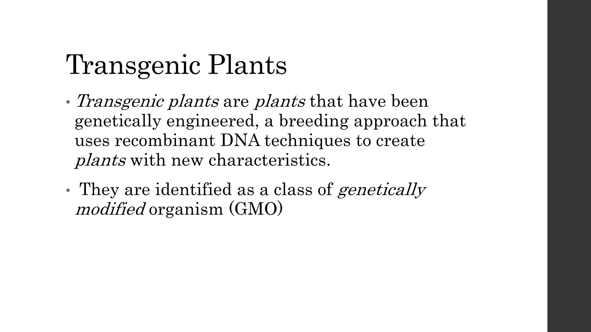 Transgenic plant expressing vaccines | PPTX