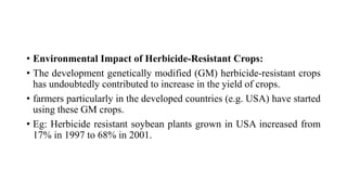 Transgenic plants- Abiotic stress tolerance | PPTX