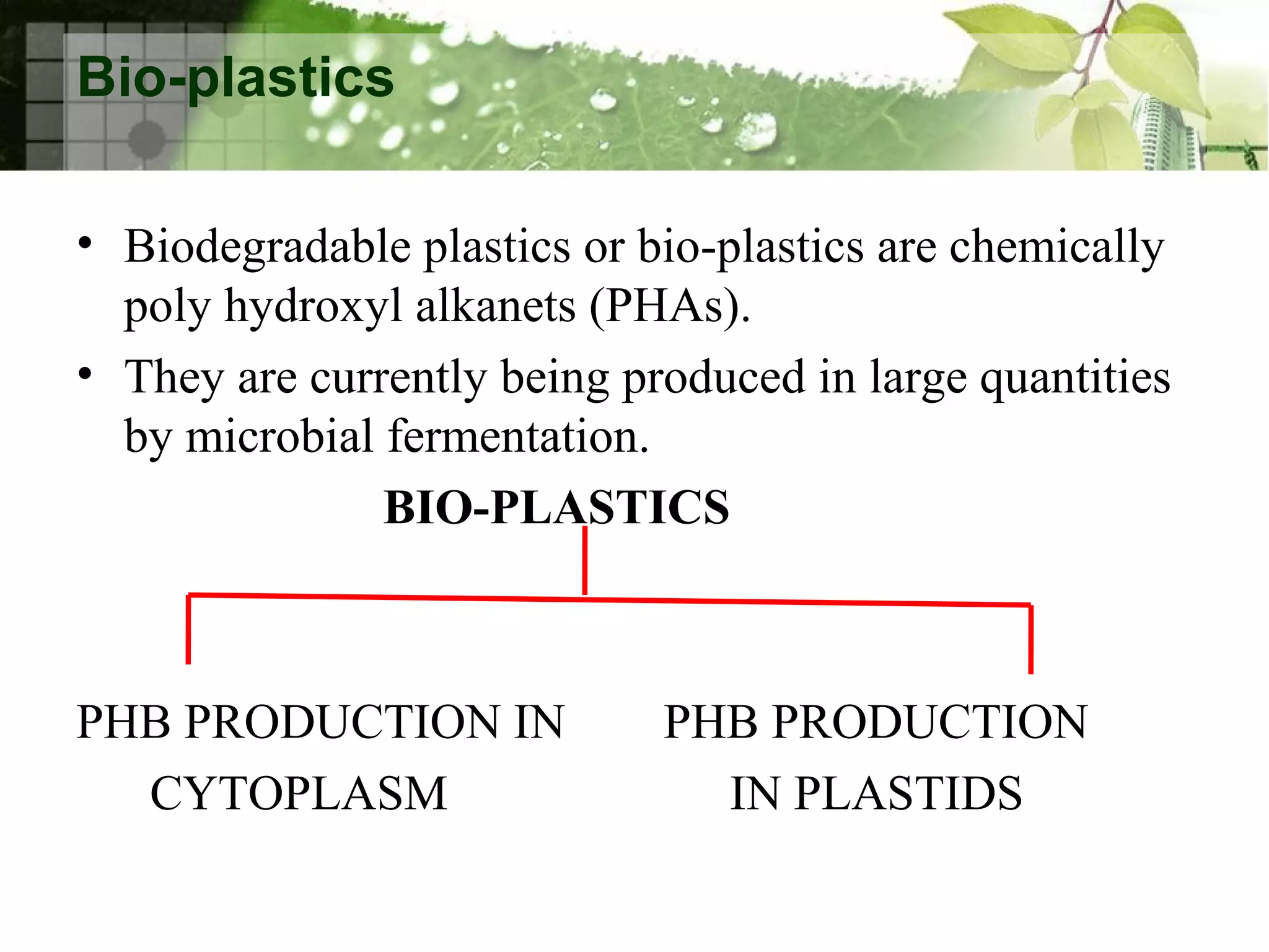 Transgenic plants as bioreactor | PPT