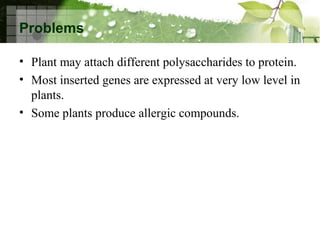 Transgenic plants as bioreactor | PPT