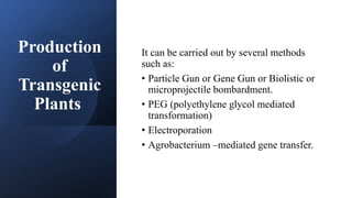 Transgenic Plants, Gene Identification and Method.pptx