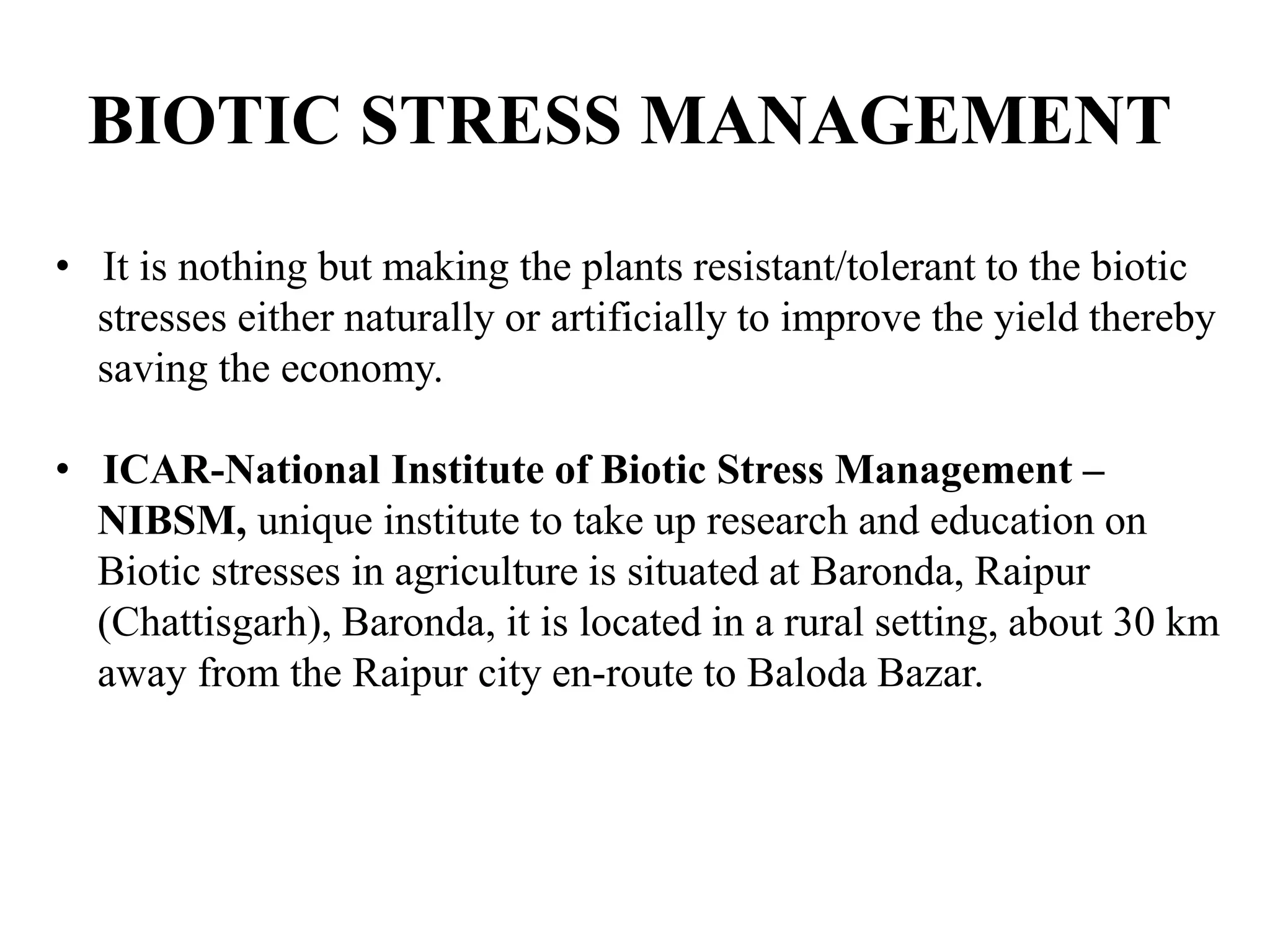 Transgenic plants with biotic stress resistance | PPTX