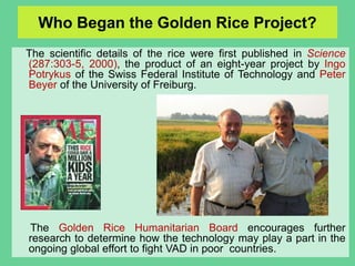 Transgenic plant with improved nutritional quality | PPTX