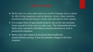 Transgenics in biotic stress management | PPTX
