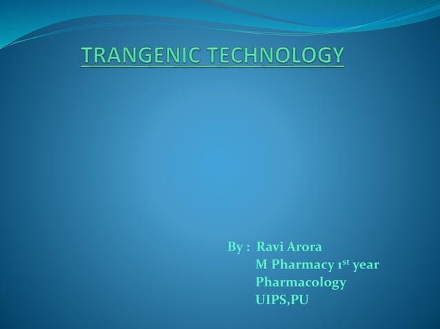 transgenic technology.pptx